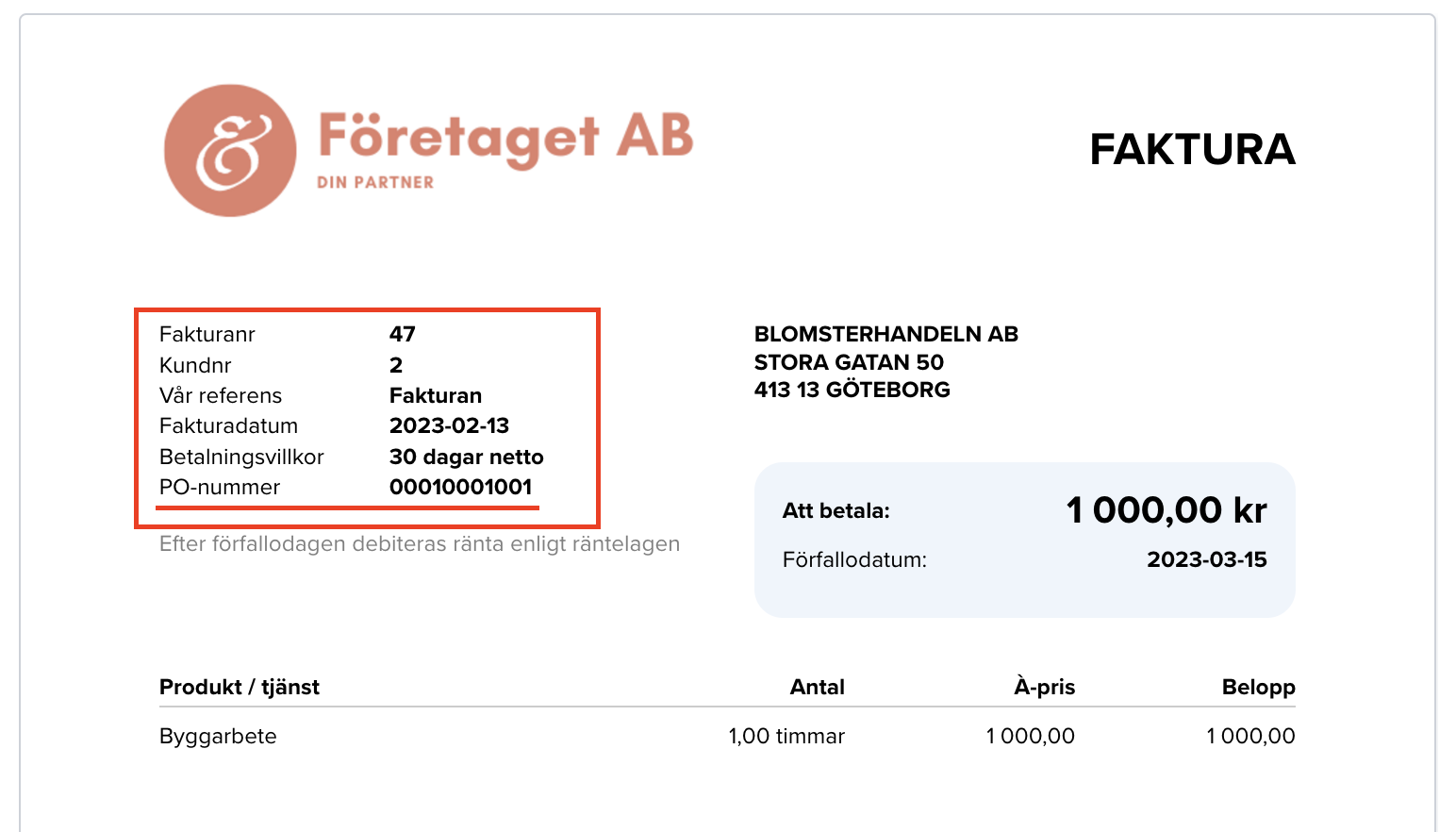 Skapa egna kundspecifika extrafält för fakturor, offerter och ordrar – Fakturan.nu - Hjälpcenter